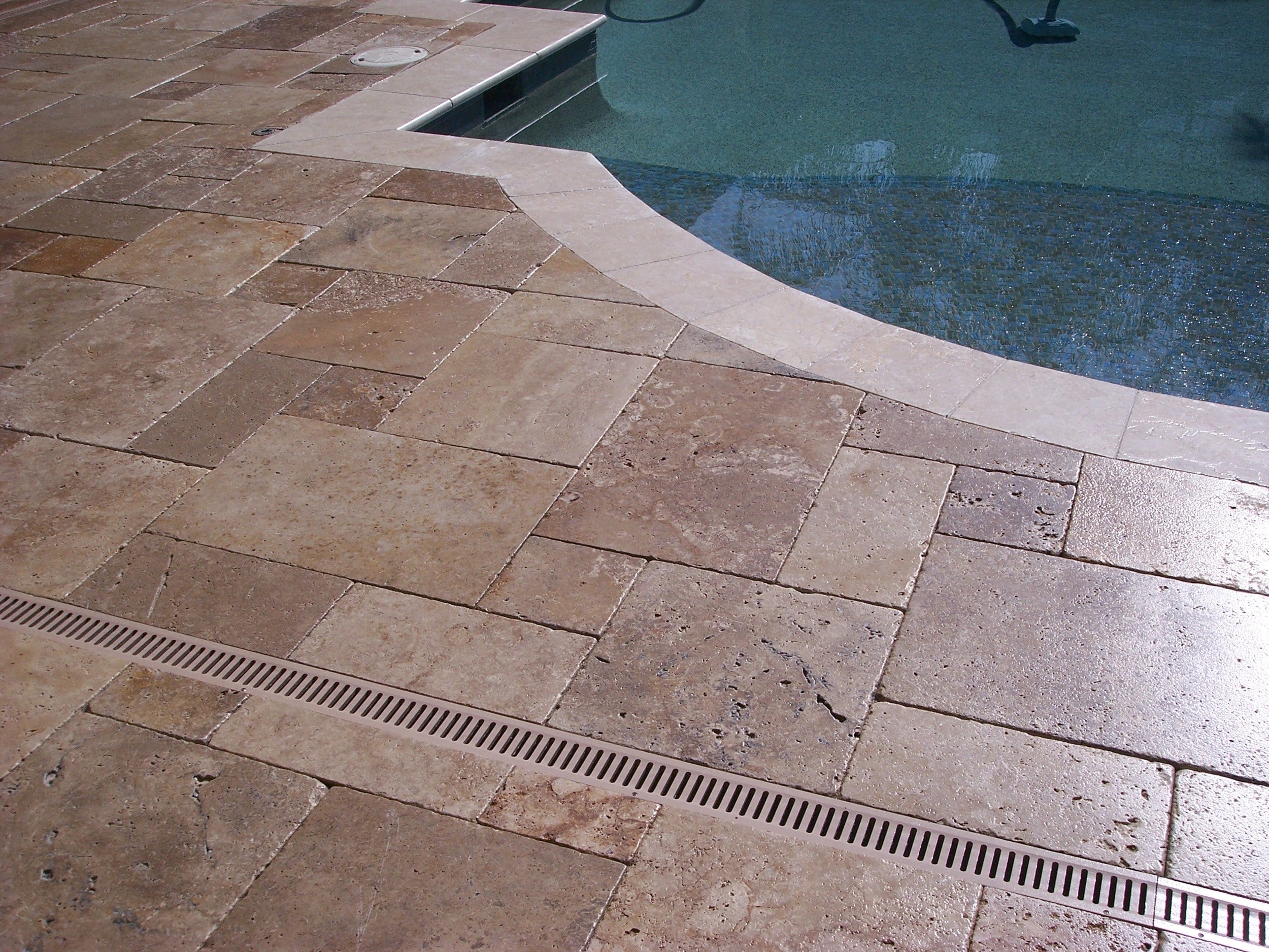 Checkerboard Crema Marfil and Emperador Light Marble Tile – 12x12 – travertinemarket